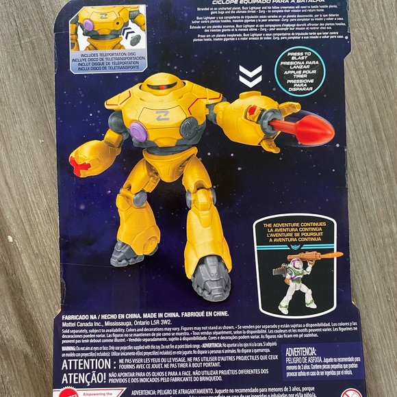 Disney | Toys | Disney Pixar Buzzlight Gear Battle Equipped Zyclops ...